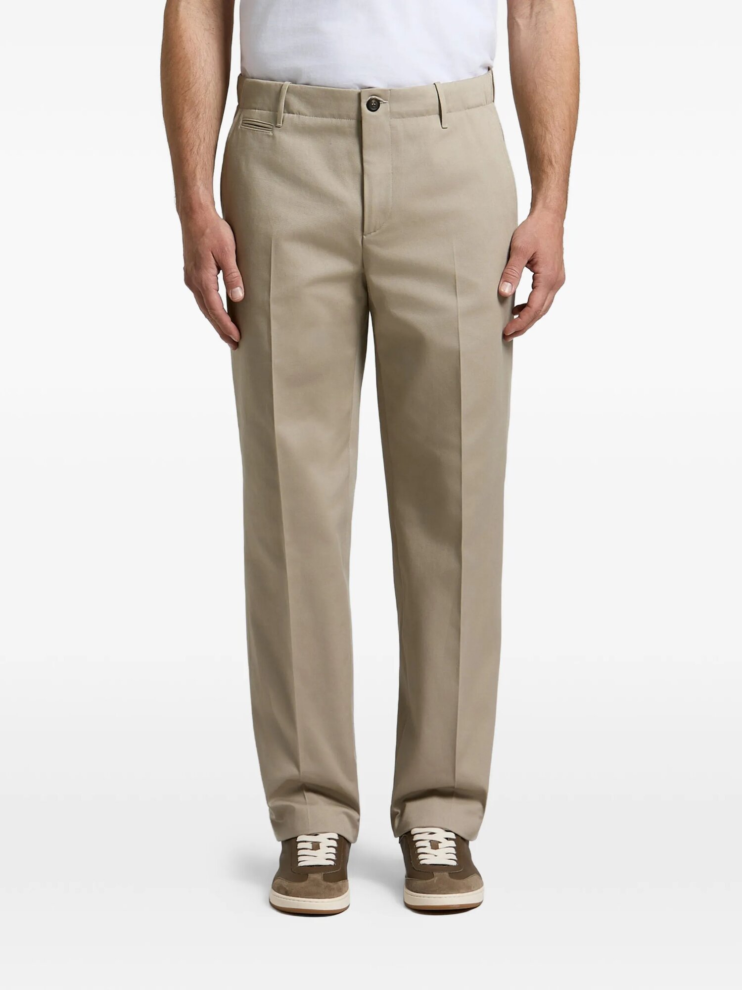 Брюки Pressed-crease straight-leg trousers