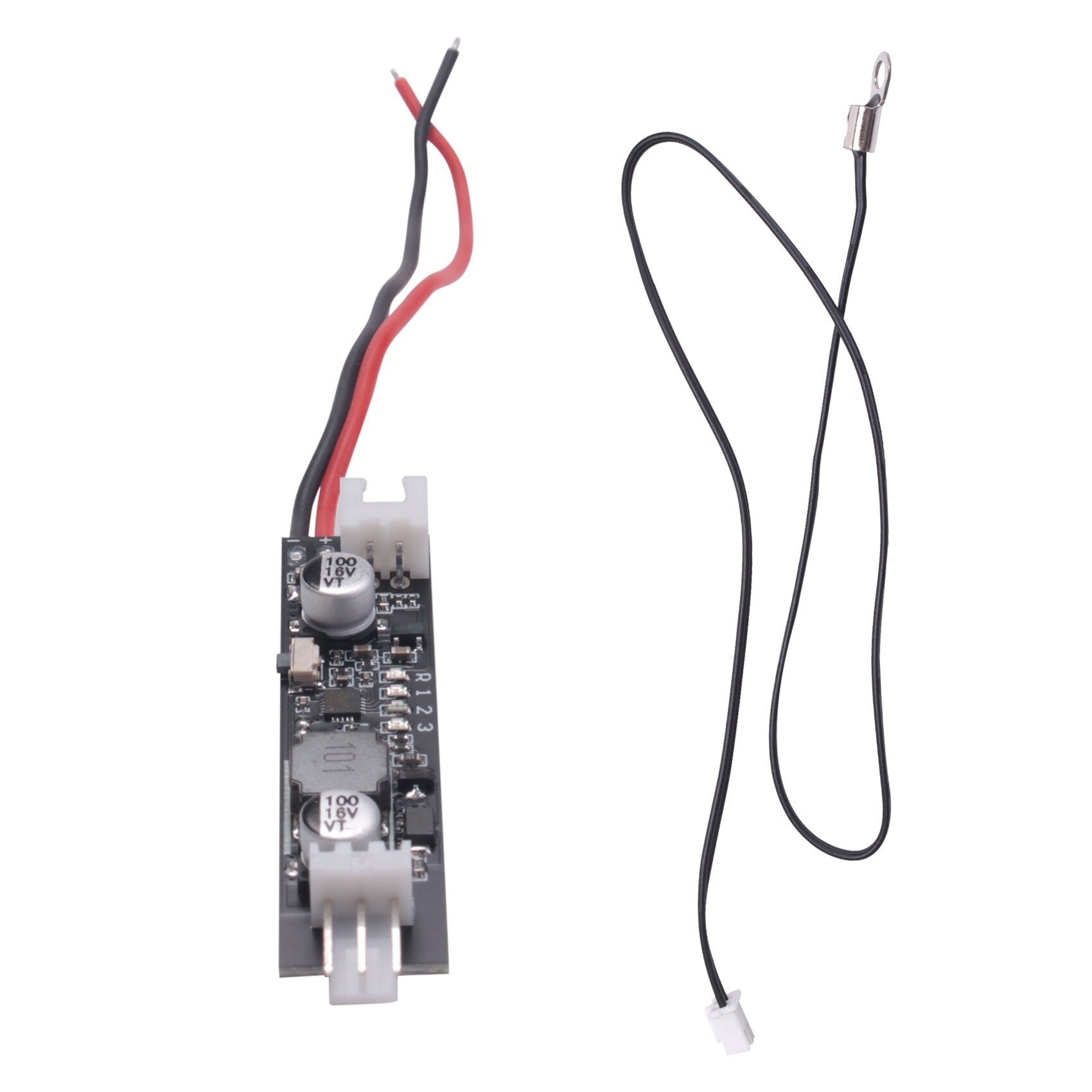 2-3 провода DC 5V 12V PWM регулятор скорости вращения вентилятора регулятор 50K датчик температуры 40см-ROMIKY