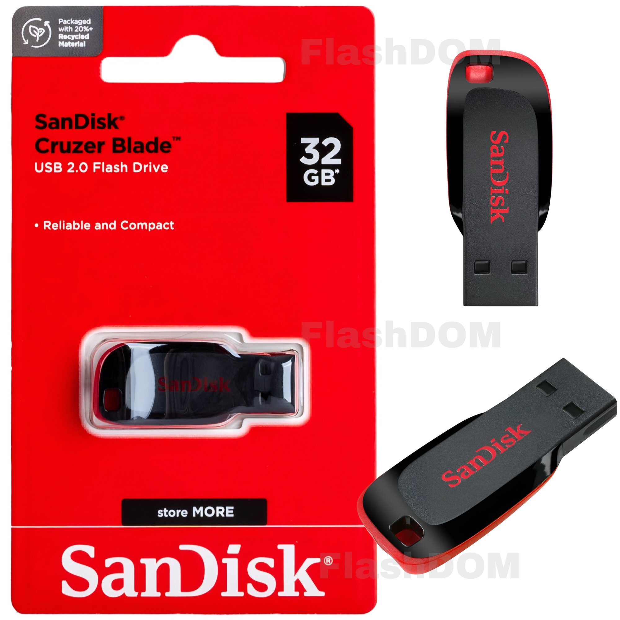 Флеш-накопитель (флэшка) SanDisk 32 ГБ Cruzer Blade