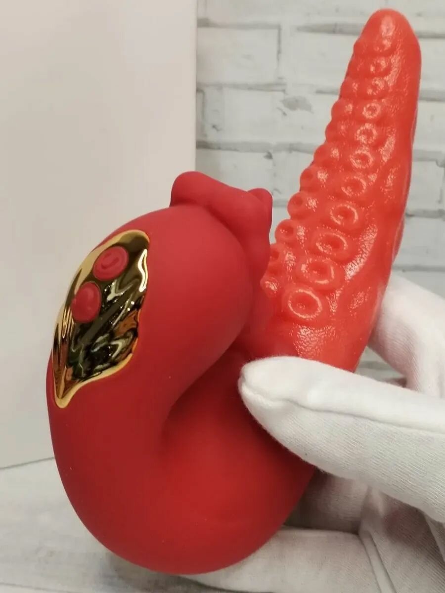 Вибростимулятор NV Toys "Вибрирующий Язык", для клитора, силикон, 10 режимов