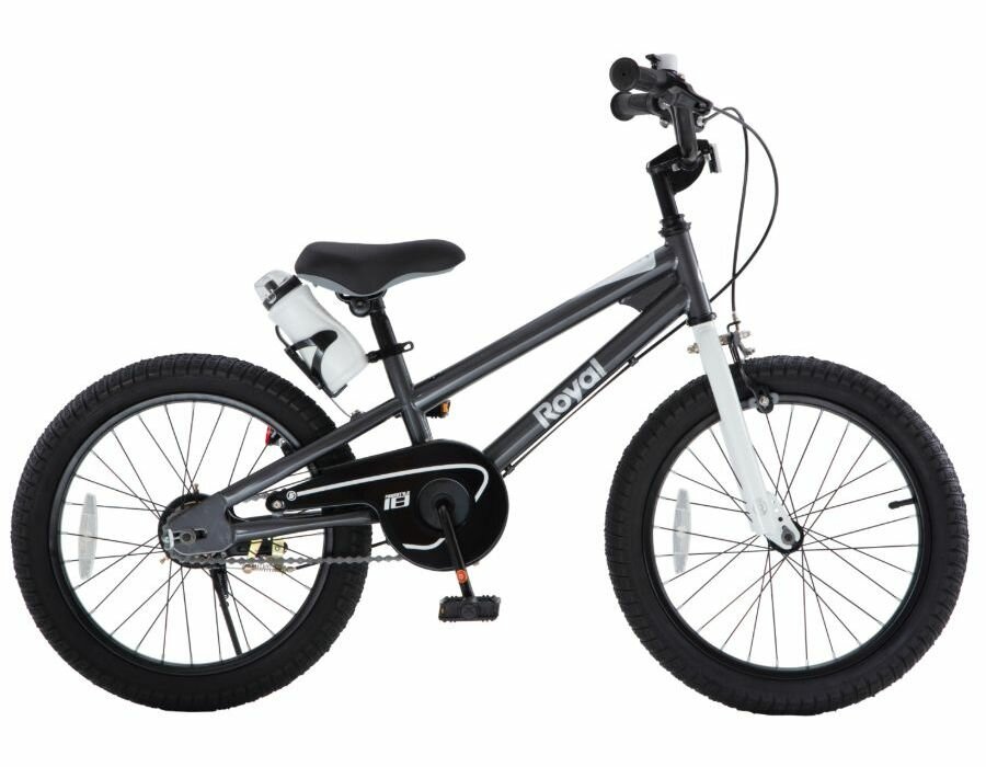 Детский велосипед Royal Baby Freestyle Steel 18, год 2026, цвет Черный