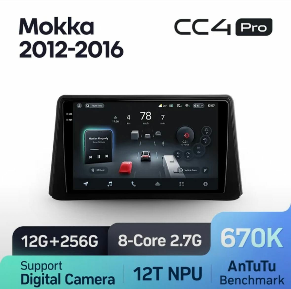 Магнитола Teyes CC4 Pro 12-256 Opel Mokka 1 2012 2016 9.5"