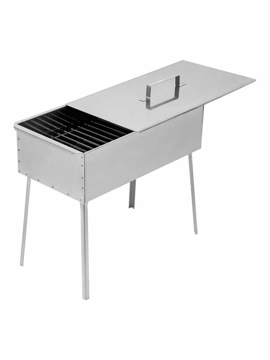 Коптильня двухъярусная Palisad Camping 500x270x175 мм Inox