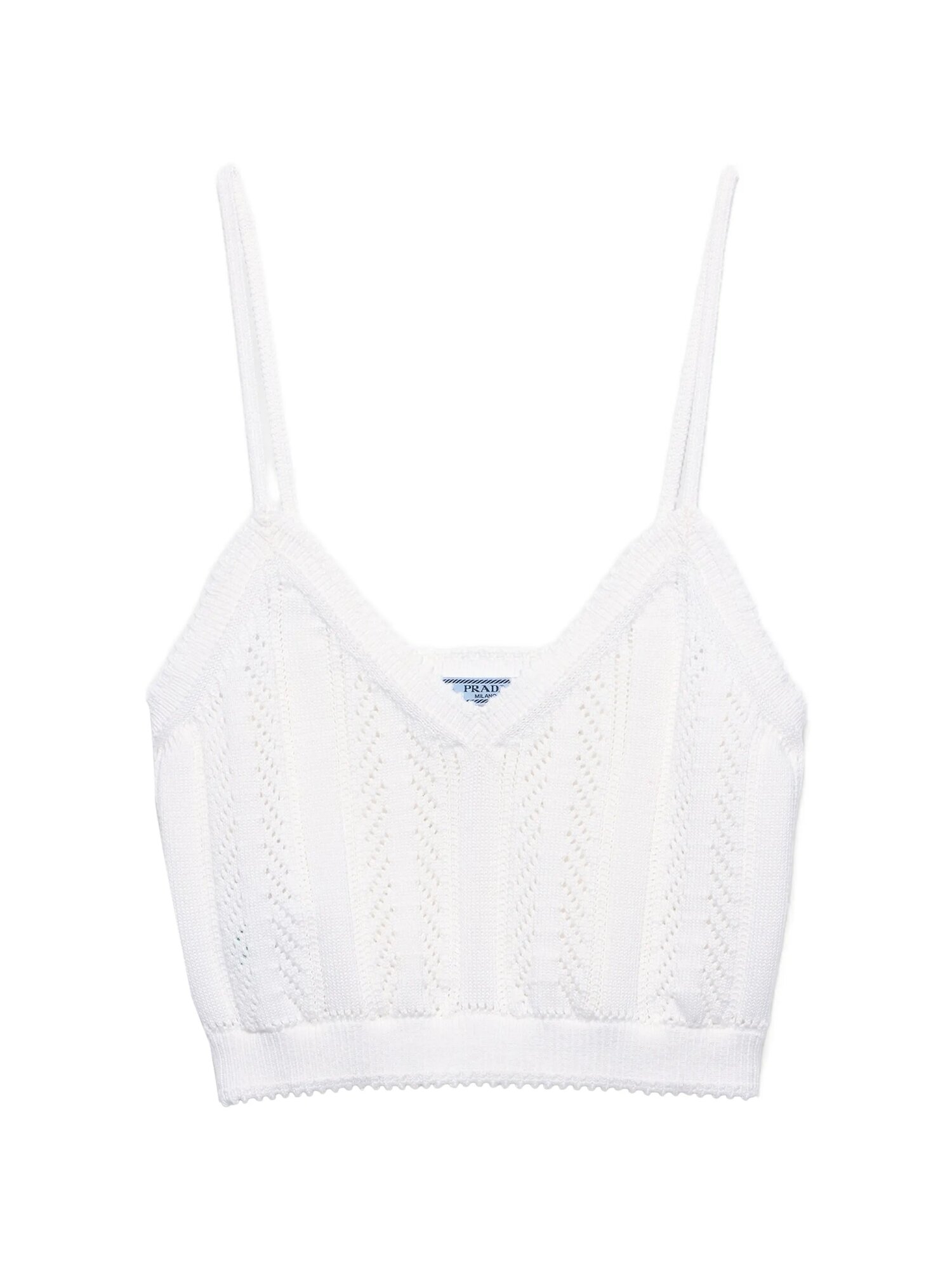 Топ Openwork cotton crop top