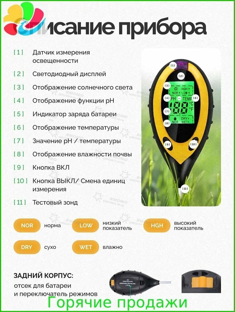 Измеритель почвы — фото 1