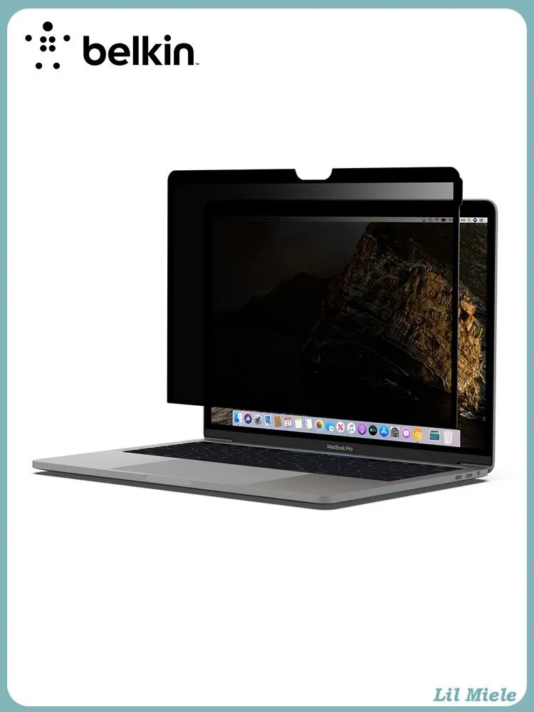 Защитная пленка для экрана Belkin privacy screen protector подходит для MacBook Pro /MacBook Air с диагональю экрана 13,6 дюйма.