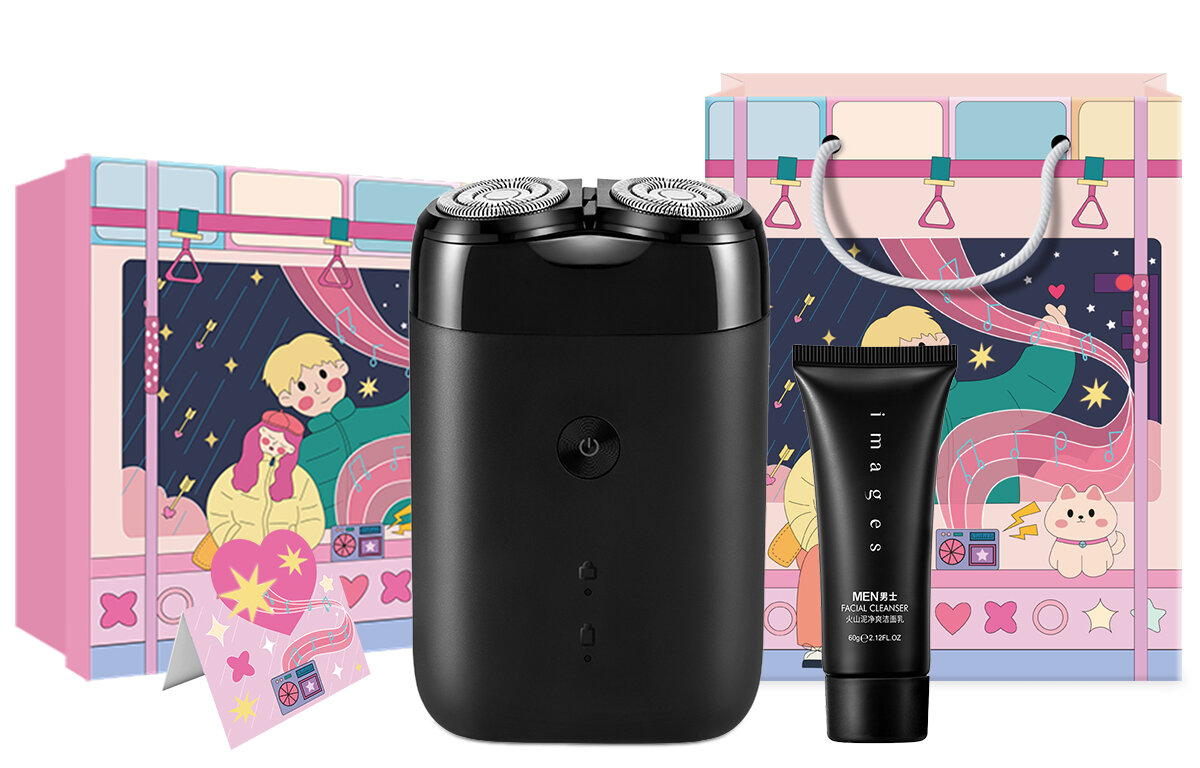 Электробритва мужская Xiaomi S100 Rotational Shaver Portable, S 100 Qixi Festival Laundry & Care Box