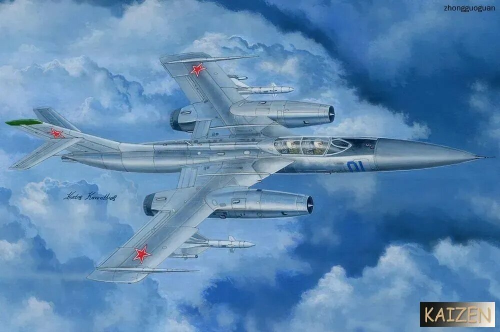 Сборная модель самолета Yak-28P Firebar 81767, масштаб 1/48