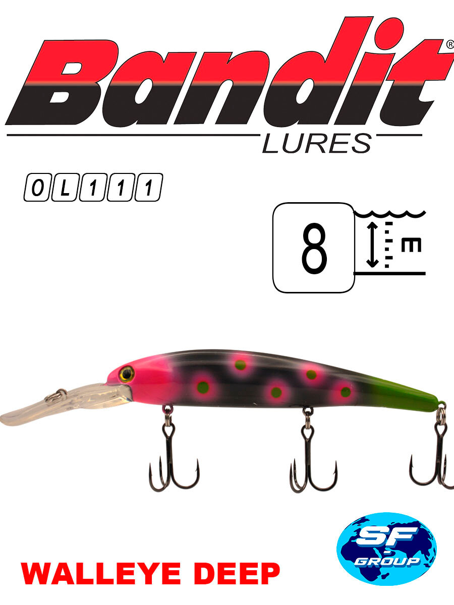 Воблер Bandit Deep Walley 12 см 17,5 гр заглубление 8м #OL111
