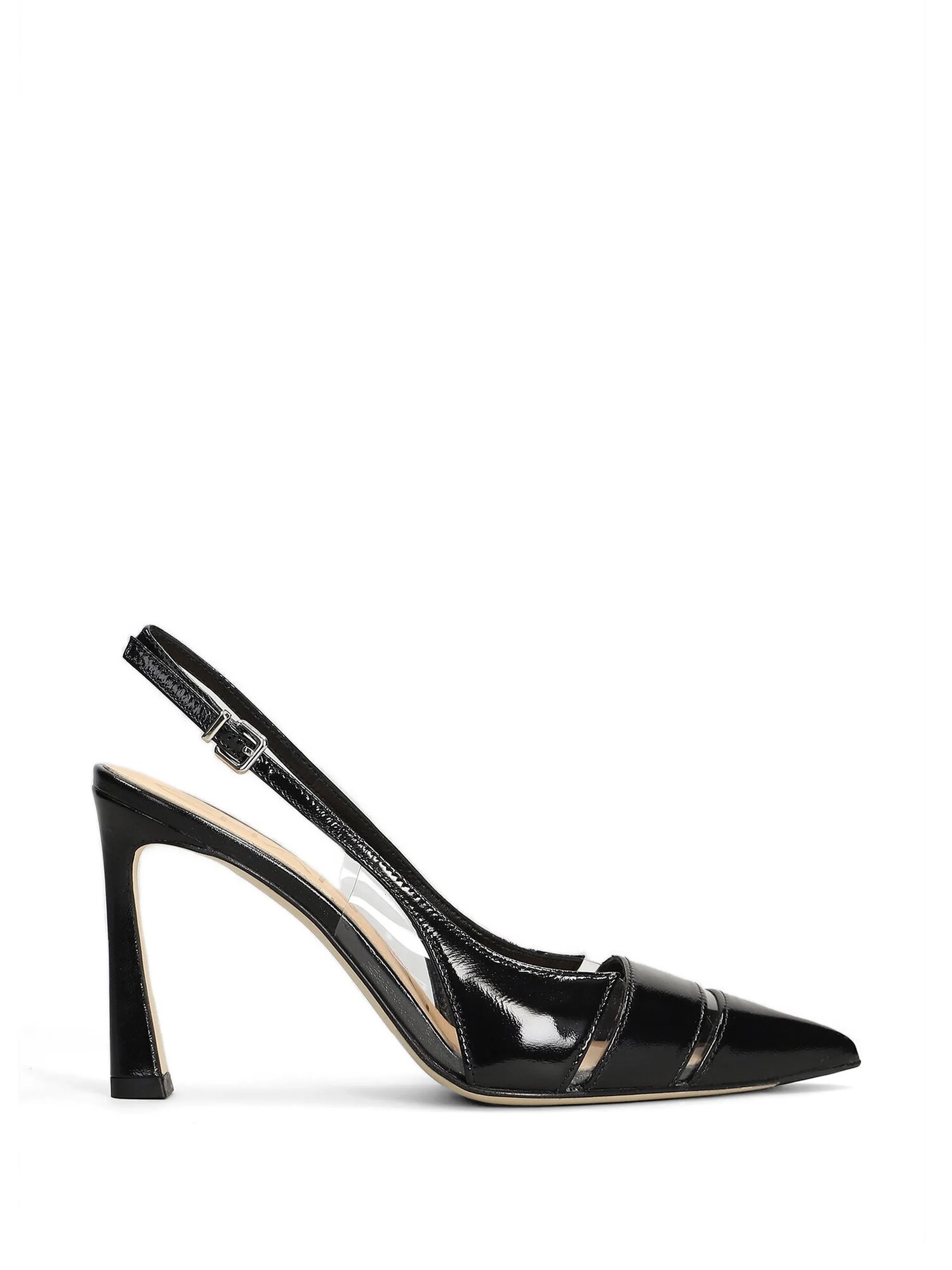 Туфли Patent-leather transparent-panel pumps 