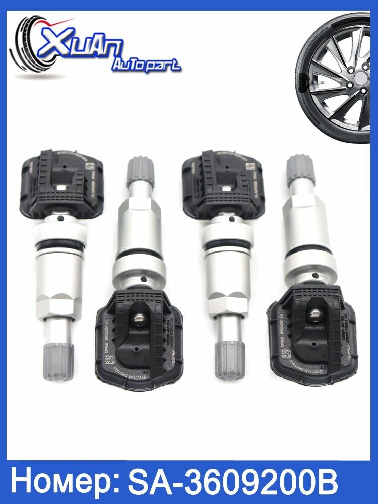 SA-3609200B SA3609200B TPMS Датчик давления шины 433 МГц, Подходит для BYD E2 E3 S2 Song DM Song EV Song MAX Song Pro DM-i Surui Yuan EV Yuan Pro Song SA 3609200B