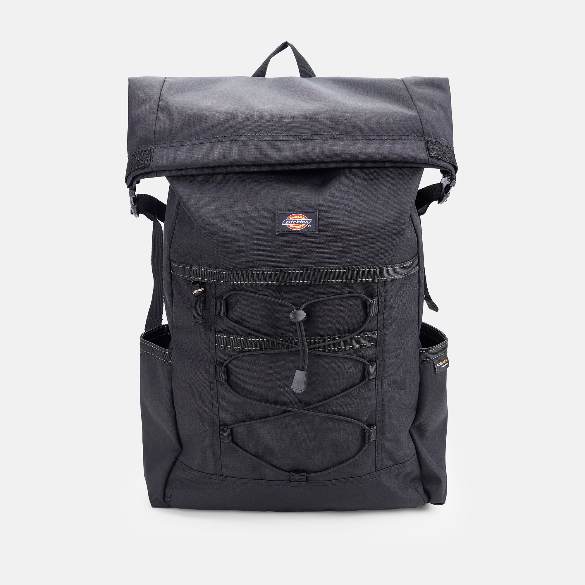 Рюкзак Dickies Roll Top Ashville, унисекс, полиэстер, roll top, повседневный, черный