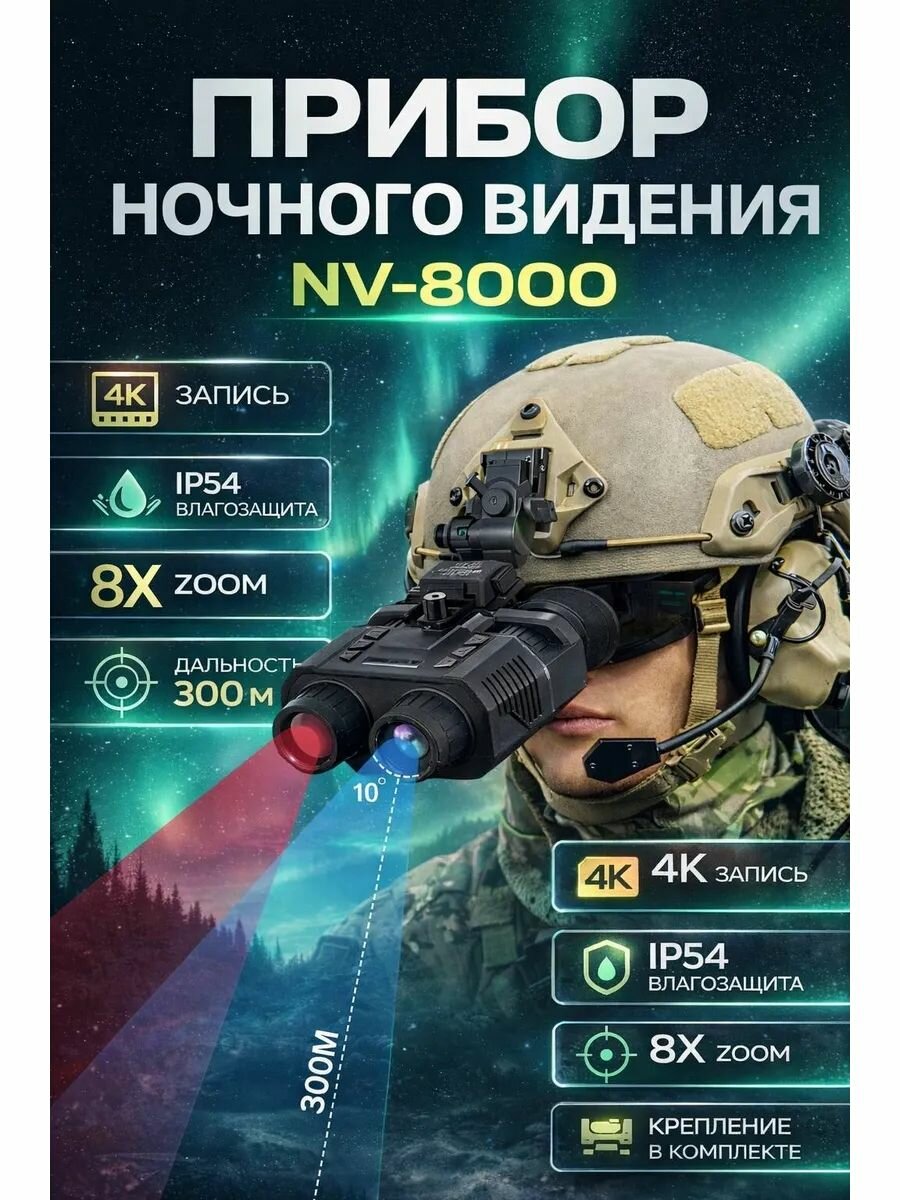 Цифровой прибор ночного видения и бинокль NV 8000