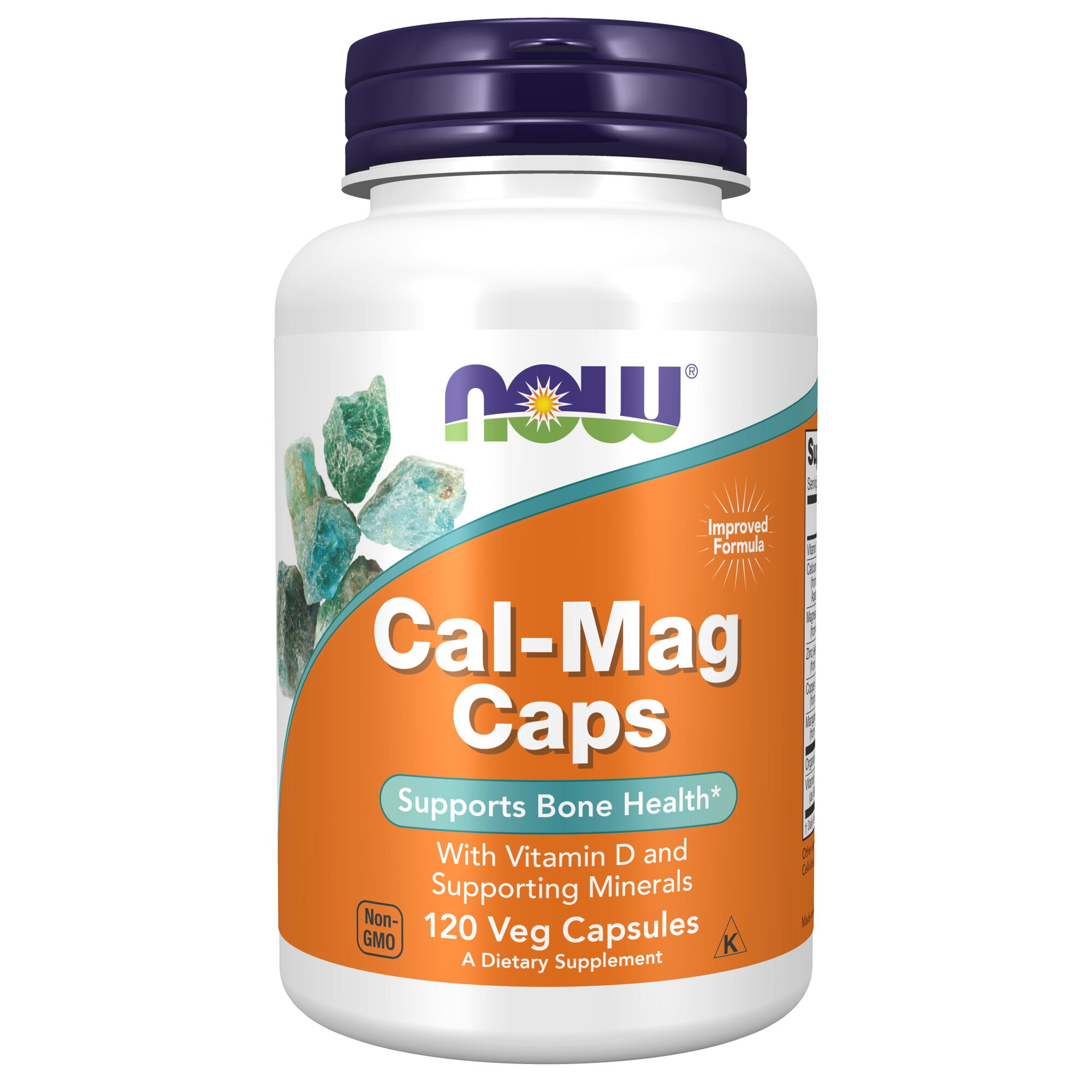 Комплекс минералов NOW "Cal-Mag", кальций, магний, витамины D и K2