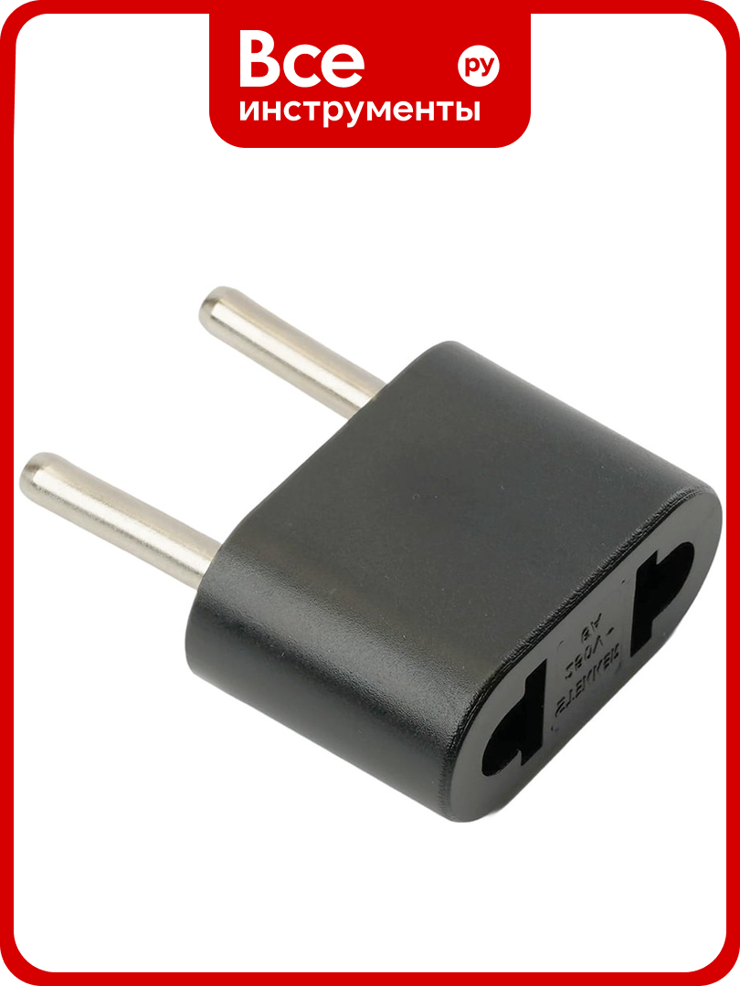 Cетевой переходник STEKKER 250V, 6A полипропилен, черный, ADP6-03-20 32858