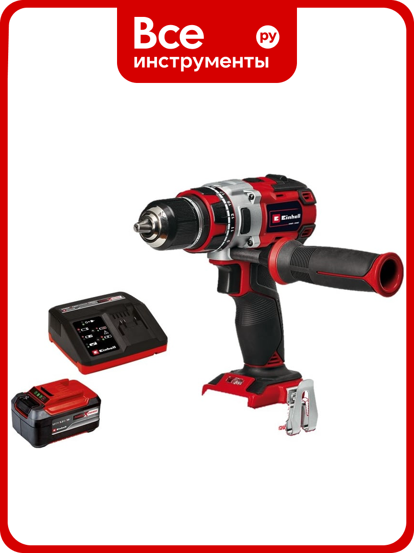 Аккумуляторная дрель Einhell PXC TP-CD 18/80 Li BL + 1 акк. PXC Plus 5.2Ач 18В + ЗУ 4А 4514300SET