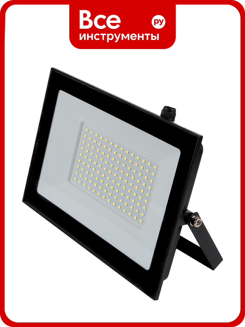 Светодиодный прожектор General Lighting Systems 100Вт 6850Лм 6500К Холодный белый свет IP65 Черный