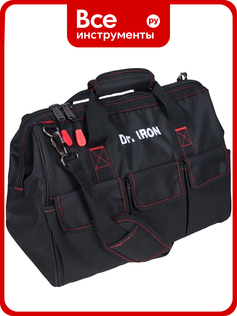 Сумка для инструмента с ремнем Dr. IRON 420x230x300 мм DR1023