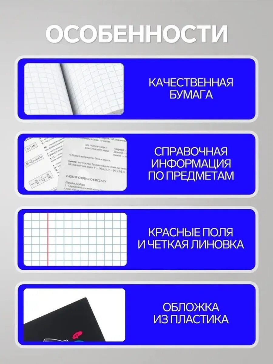 Практичная тетрадь по химии в стиле «Школьный стиль»