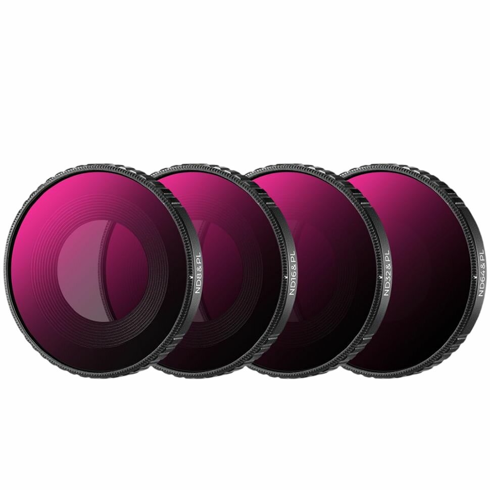 Комплект светофильтров K&F Concept Screw-in Fit ND/PL для DJI Osmo Action 6 (4шт)