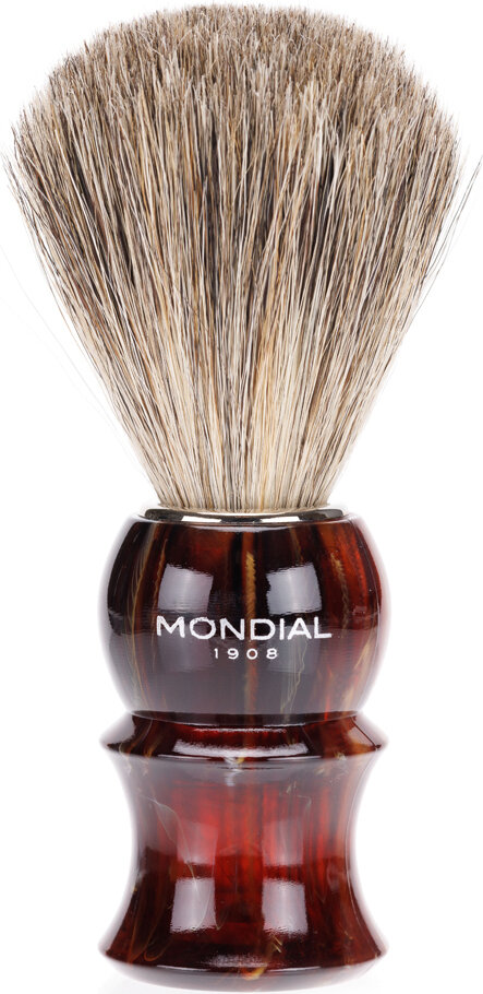 MONDIAL Помазок для бритья, темно-коричневый Shaving Brush Dark Brown 30 шт.