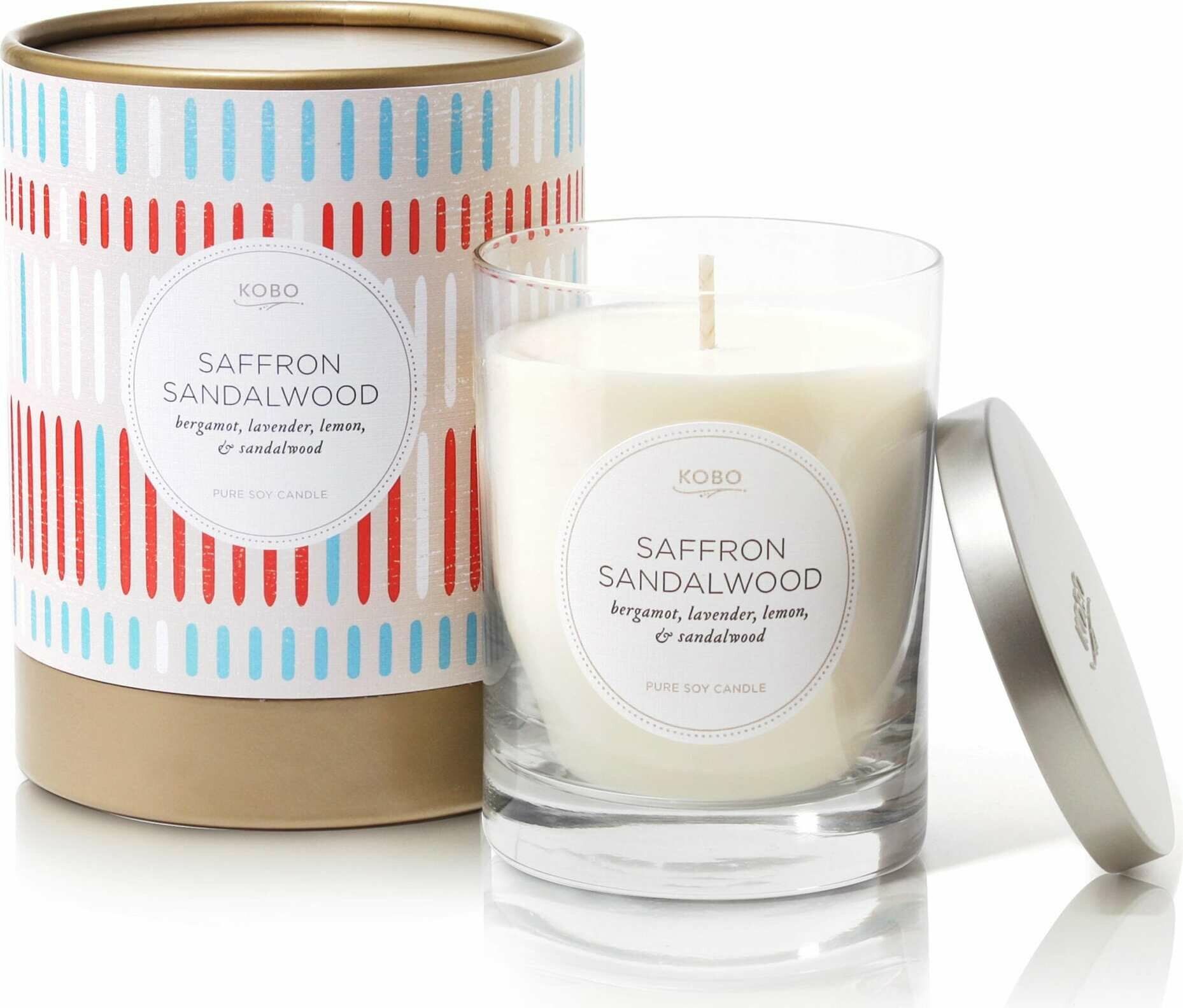 KOBO Candles Большая свеча в стекле Saffron Sandalwood Saffron Sandalwood Natural Math Candle 50ml