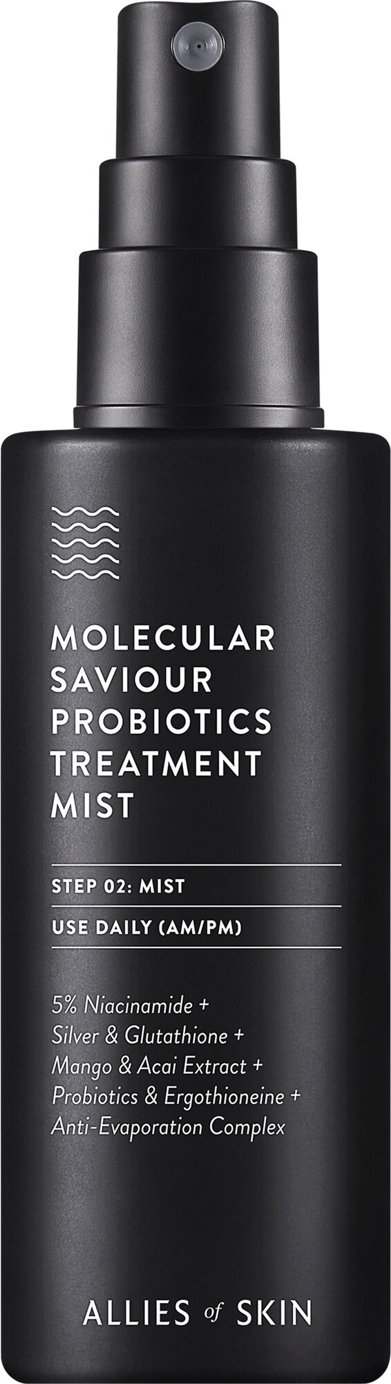 ALLIES OF SKIN Увлажняющий мист с пробиотиками, ниацинамидом и серебром, 50 мл Molecular Saviour Probiotics Treatment Mist 1 шт.