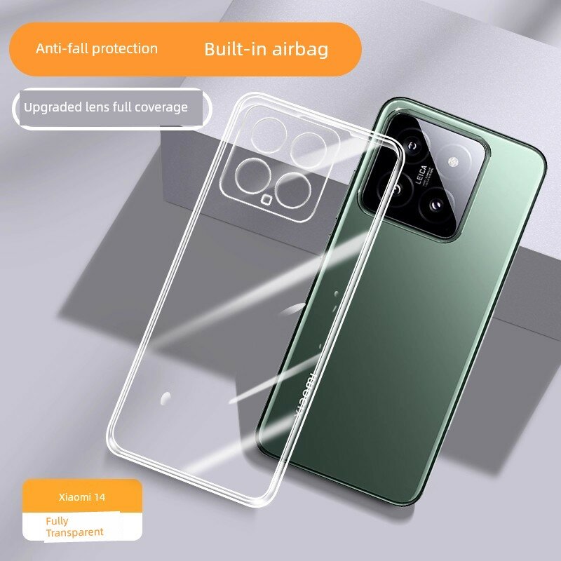Прозрачный силиконовый чехол для Xiaomi 13X с защитной пленкой Ультра-защита от падений