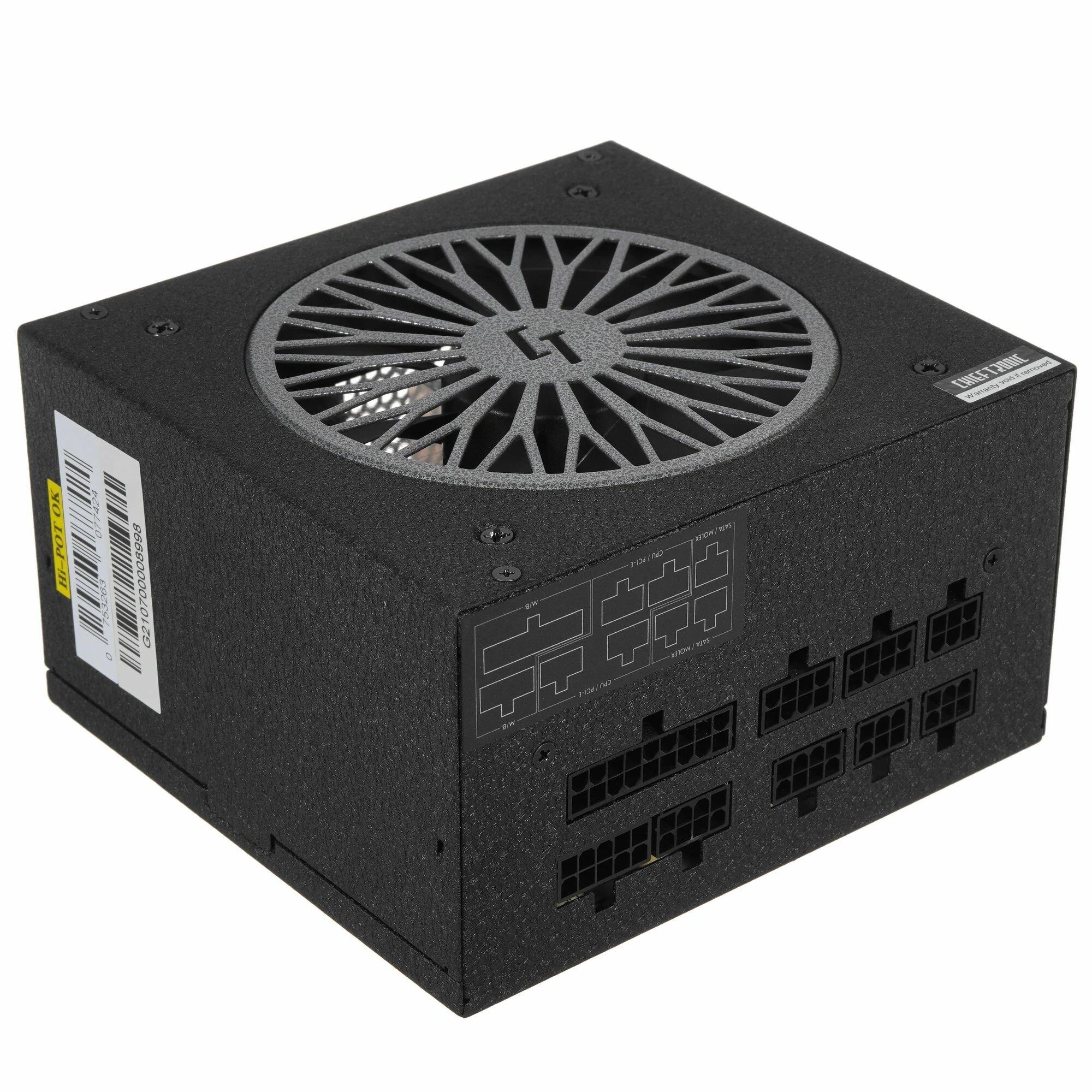 Блок питания Chieftec SteelPower 650W 80 Plus Bronze (BDK-650FC) черный - ATX 20+4 пин, 4 pin + 4 pin x2 CPU, 6 SATA, 4 x 6+2 pin PCI-E