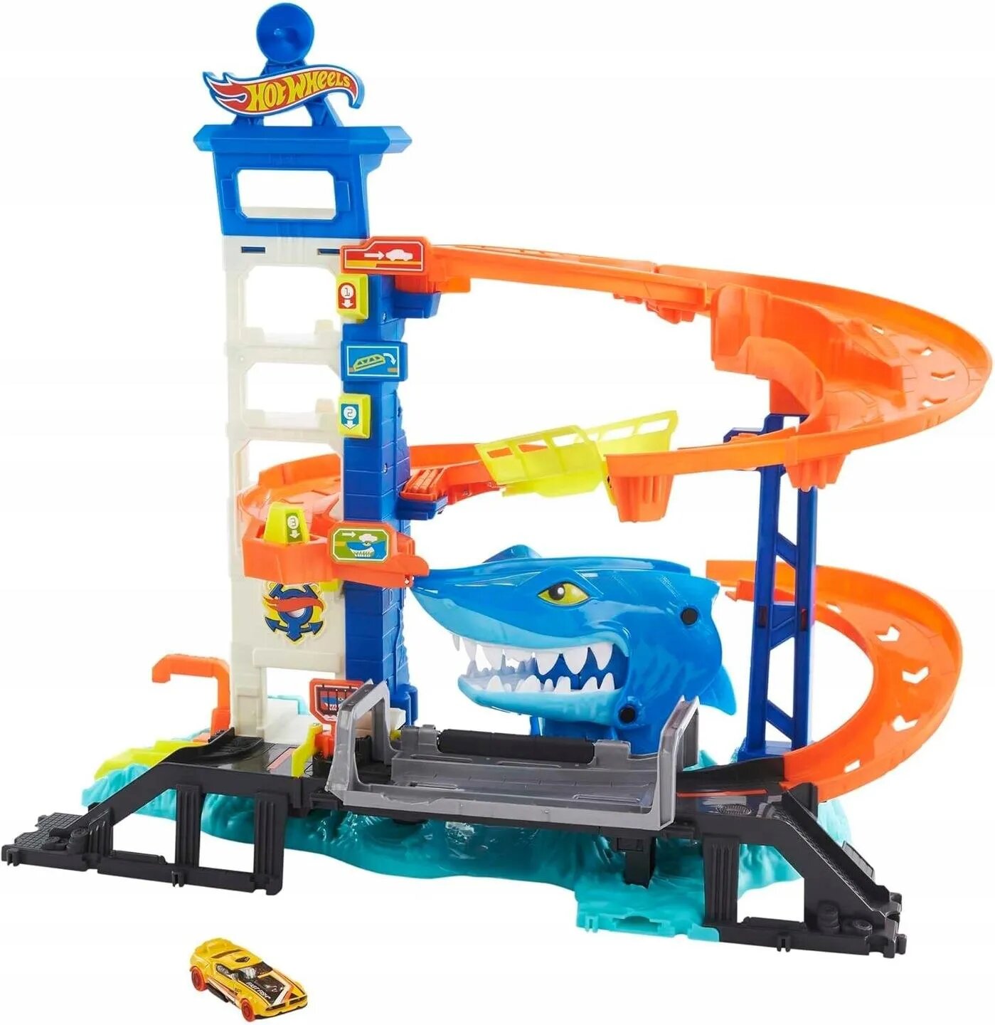 Набор игровой Hot Wheels Побег от акулы HDP06