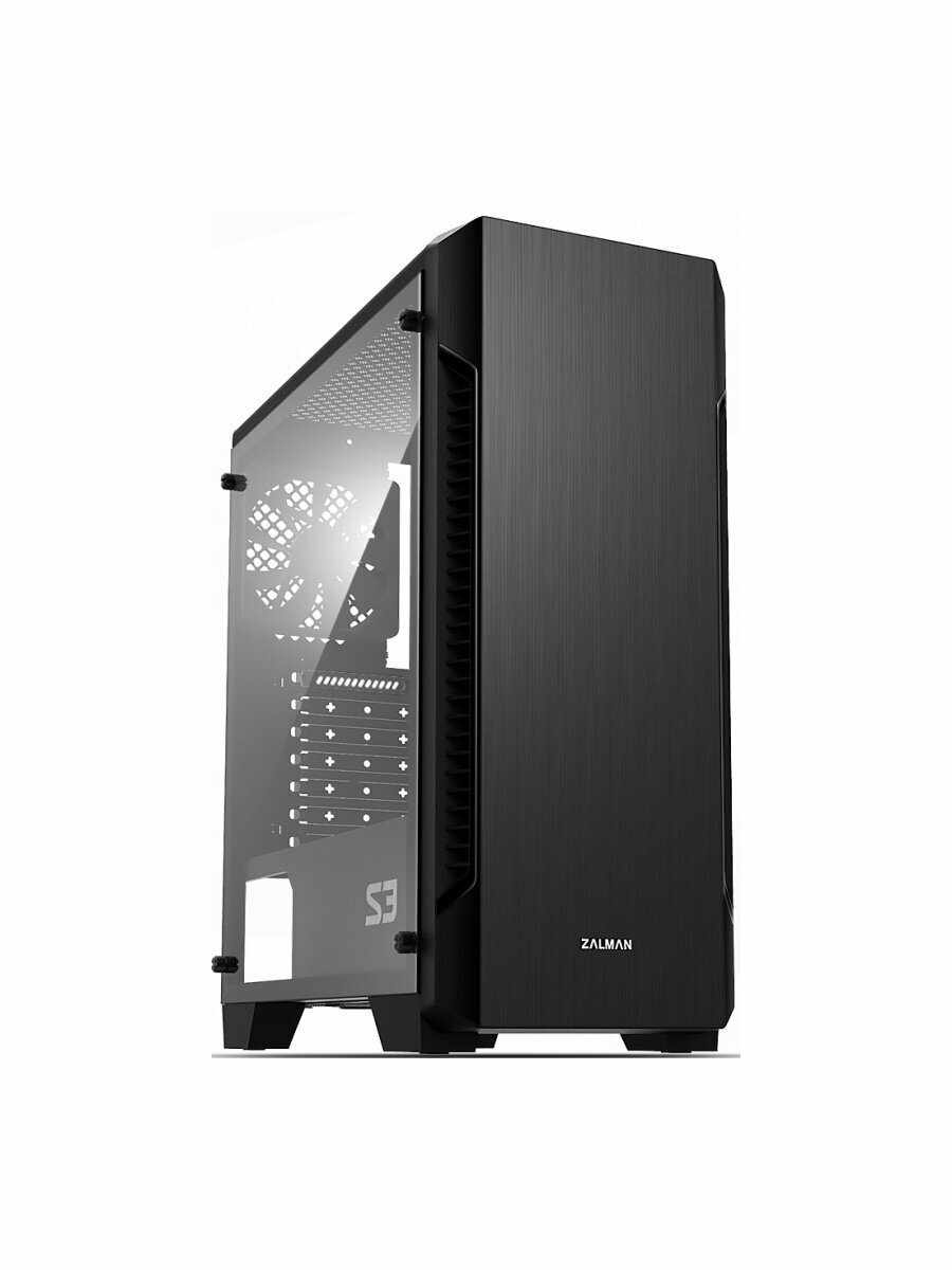 Корпус Zalman S3 черный без БП ATX 7x120mm 2xUSB2.0 1xUSB3.0 audio bott PSU