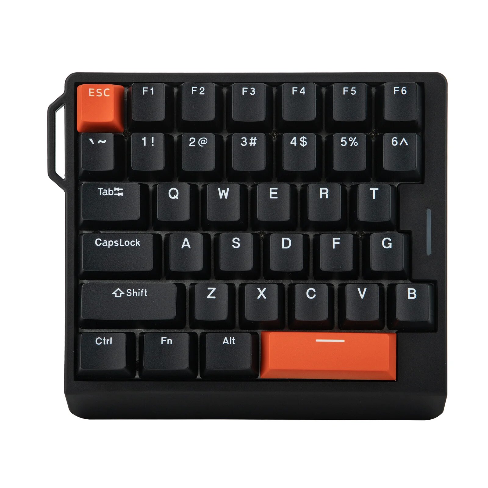 EPOMAKER HE30 одноручная игровая клавиатура Black Orange