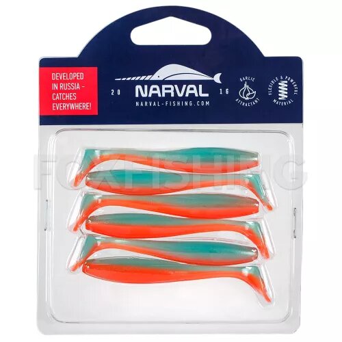 Силиконовая приманка Narval Choppy Tail 8cm #060 6шт.