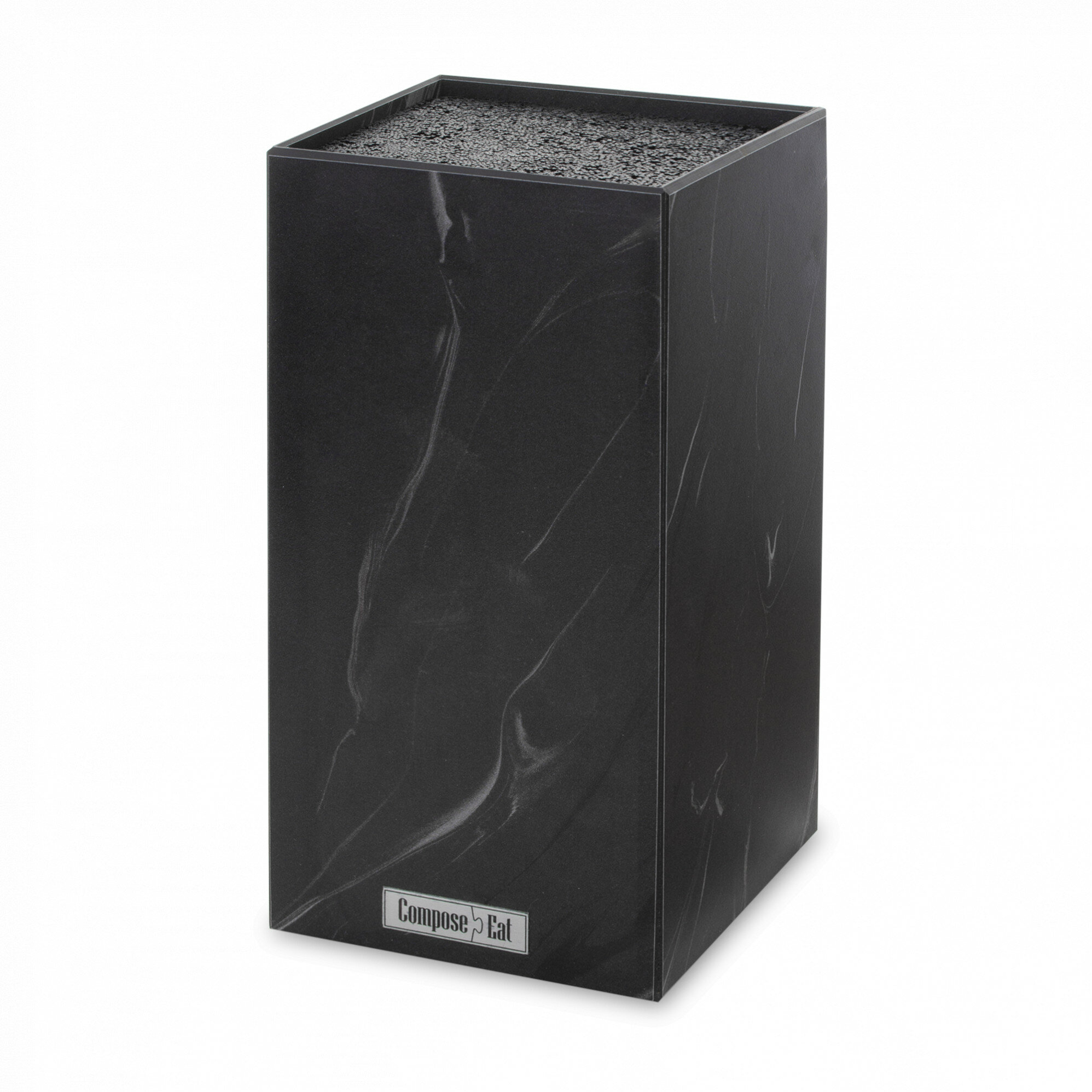 Подставка для ножей ComposeEat Elegance PDN113146OA4, графитовый цвет, 11x11x24 см