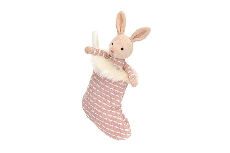 Плюшевая игрушка унисекс JELLYCAT Shimmer Bunny Носок, 20 см