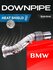 Даунпайп BMW B48 нержавеющая сталь AISI 304 с Heat Shield, для версий с OPF (G01...