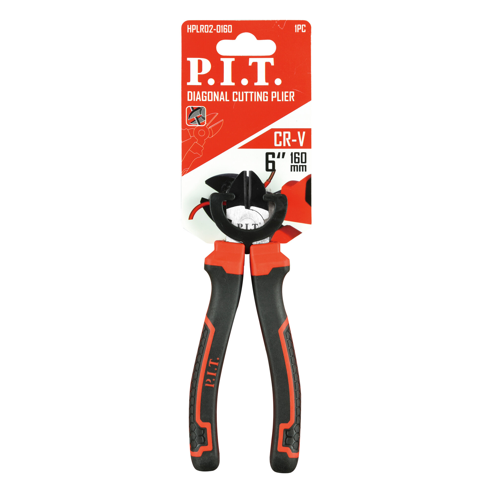 Бокорезы P.I.T. HPLR02-0160, 160 мм, никел, двухком. рукоятки
