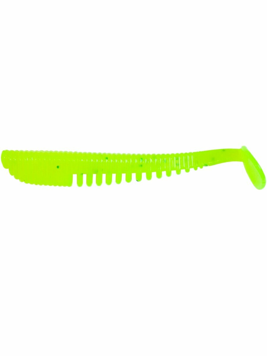 Силиконовая приманка Виброхвост SANSAN VIBRO BRUNA 85 (Col. 08 Chartreuse)