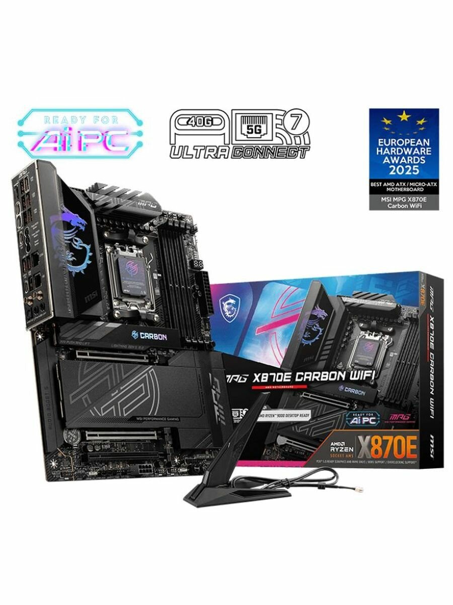 MSI MPG X870E CARBON WIFI AM5 DDR5 Материнская плата