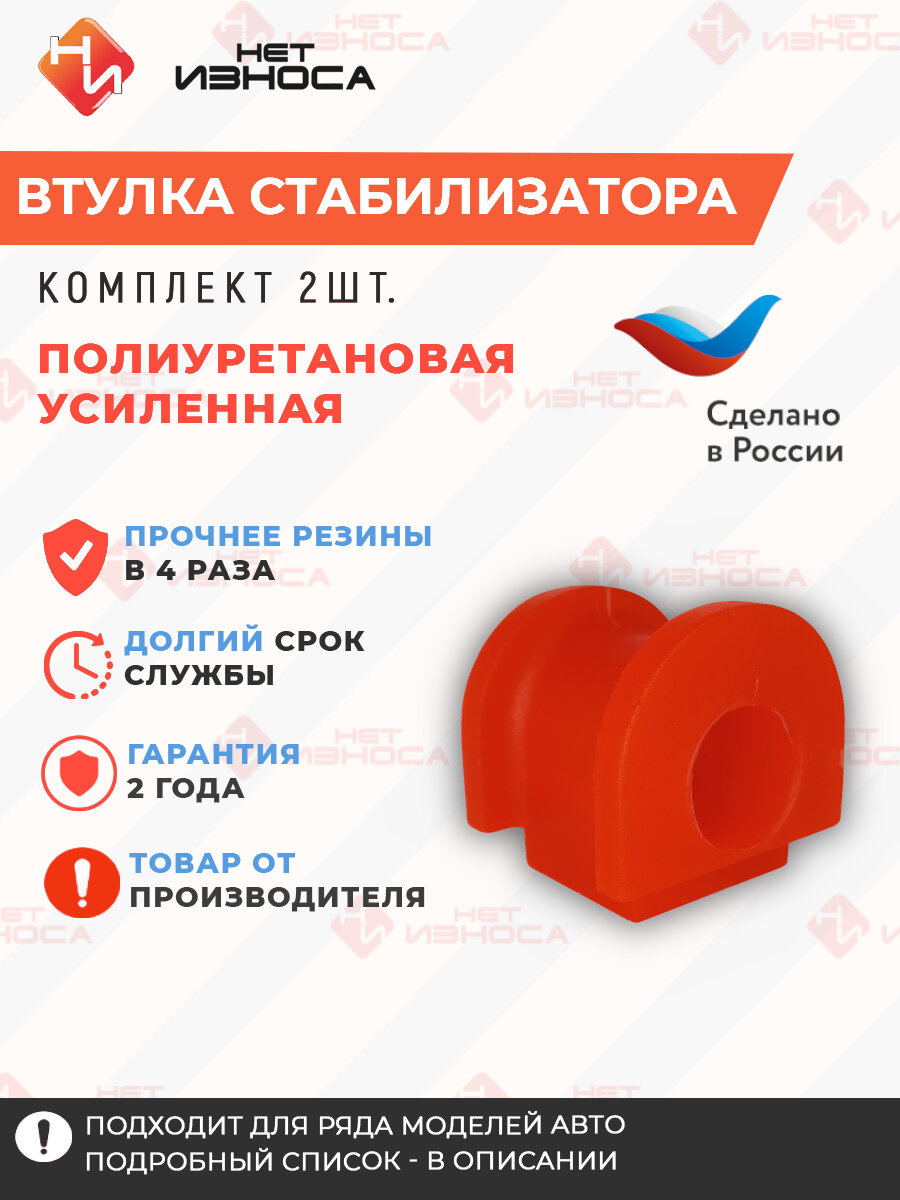 Втулка стабилизатора передней подвески NB561-2 Honda CIVIC 3D, CIVIC FERIO, CR-X DELSOL.