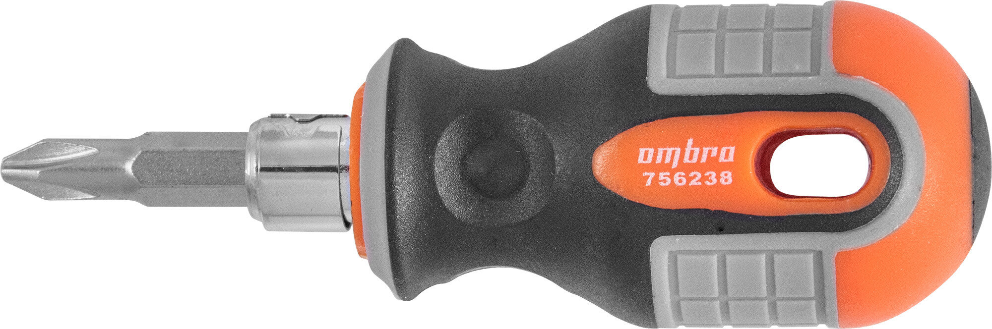 756238 Отвертка стержневая двусторонняя ROUND GRIP, РН2, SL6x38 мм