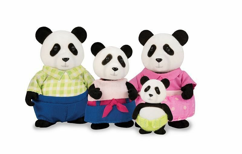 Игровой набор Li'l Woodzeez Семья панд