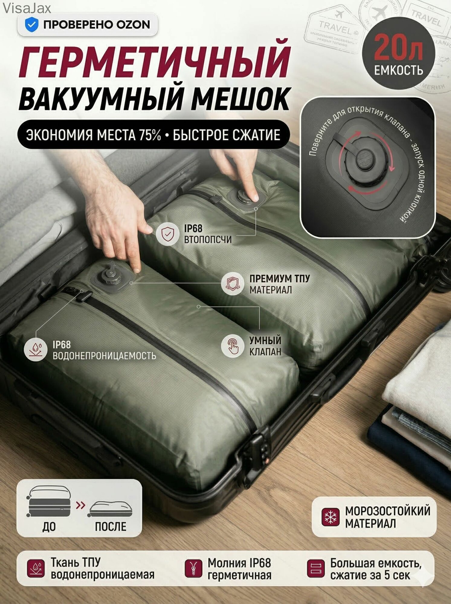 Сумка складная, гермосумка