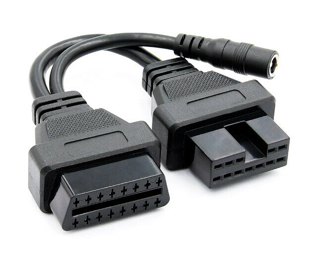 Переходник Mitsubishi / Hyundai 12-pin на OBD2 16 pin
