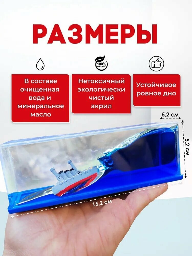 Непотопляемый корабль Боевой Крейсер в жидкости