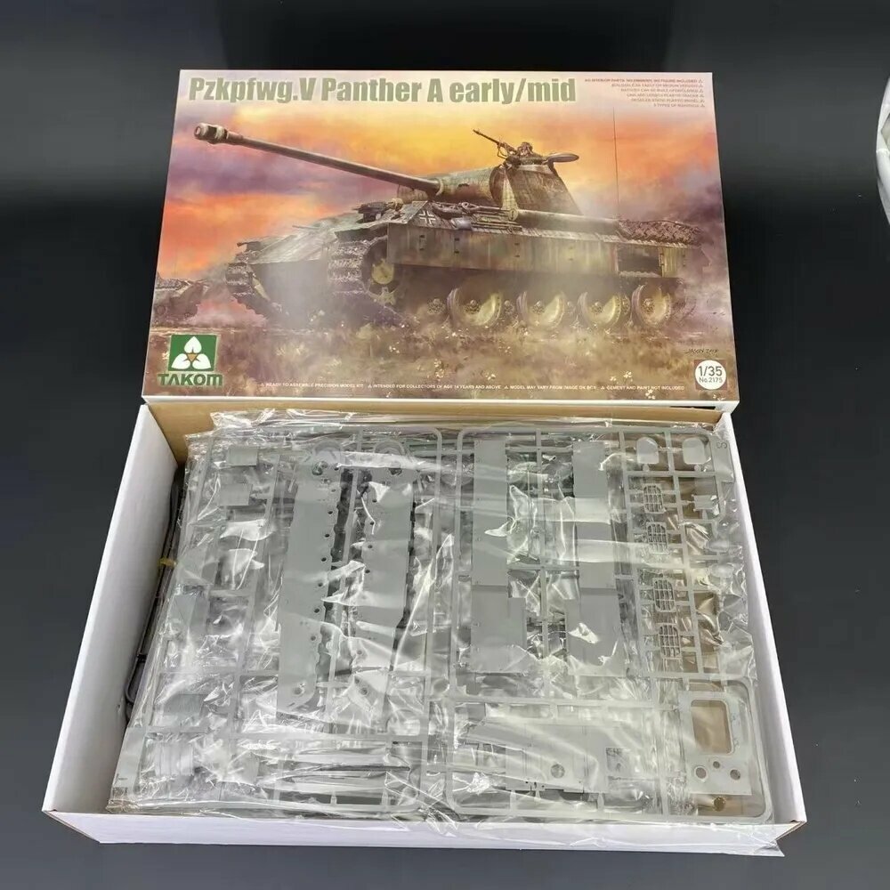 TAKOM 2175 1/35 Pzkpfwg.V Panther A Модель сборки танков(Без модели человека)