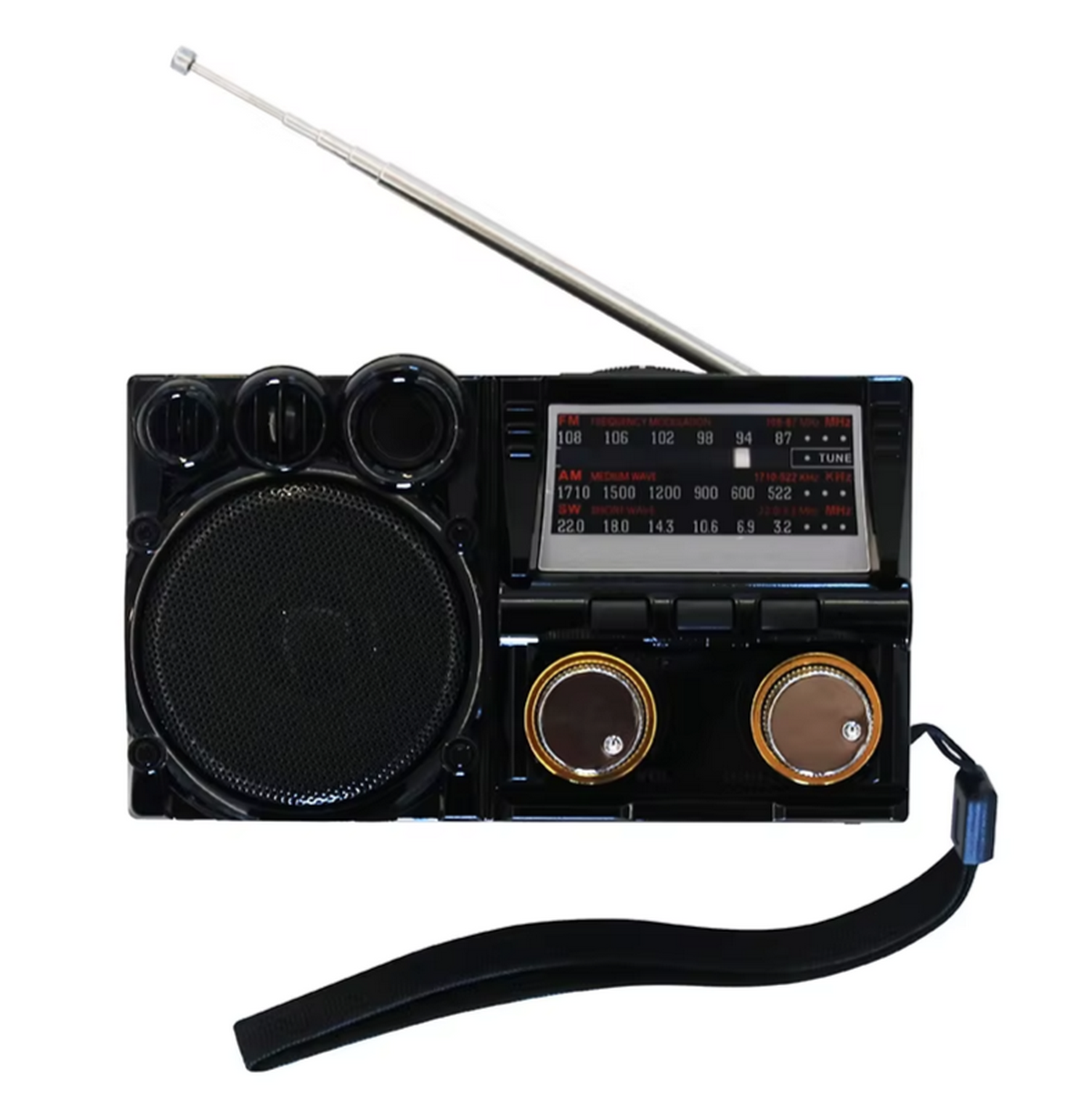 Радиоприемник переносной с MP3 плеером Bluetooth DC RD-326Bt (черный)