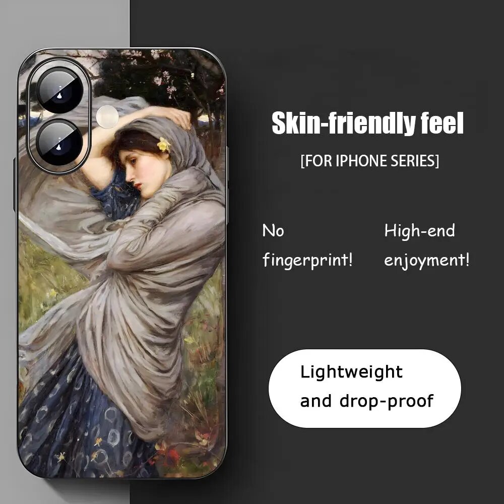 Чехол для iPhone 16 Pro John William Waterhouse, черный