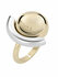 Кольцо FURLA, размер 16.5, золотой, серебряный
