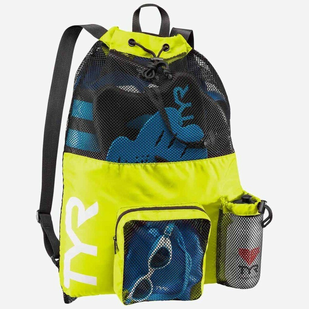 Рюкзак для аксессуаров TYR Big Mesh Mummy Backpack (730 Желтый, O/S)